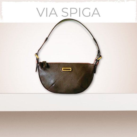 Via Spiga | Bags | Small Brown Leather Shoulder Bag Via Spiga | Poshmark